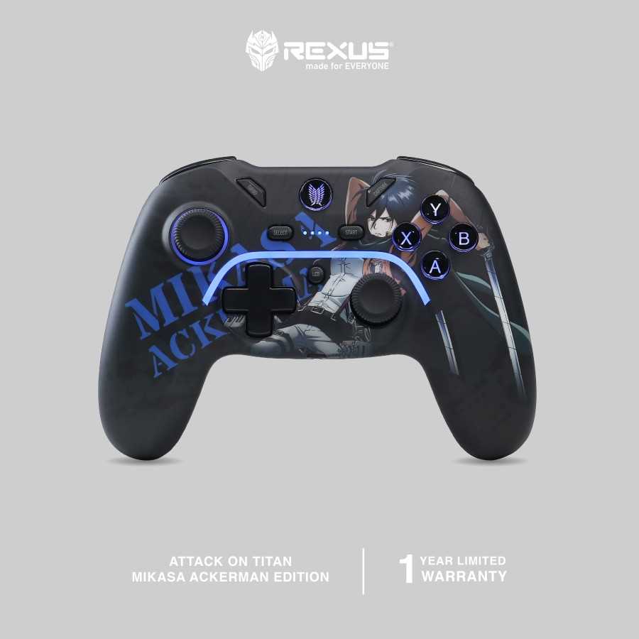 Jual Rexus Daxa Asteria AX1 Gamepad Wireless AOT Mikasa Special