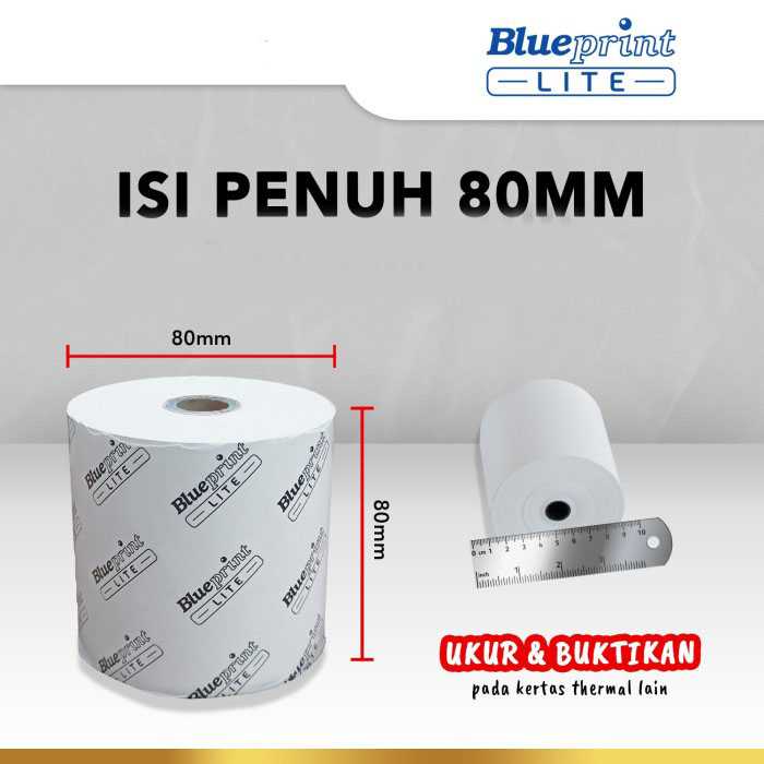 Jual Blueprint BP-LiteTP80x80 Lite Thermal Paper Roll 80x80mm