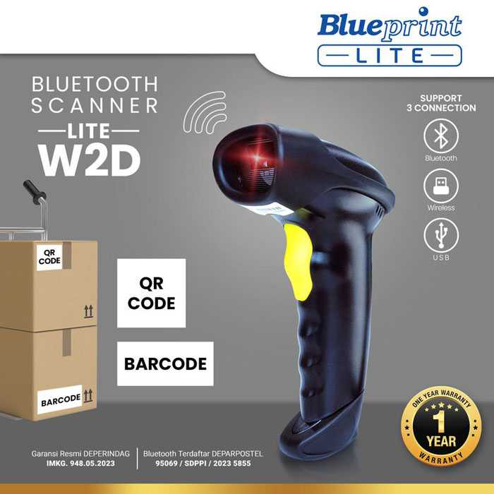 Jual Blueprint Lite BP-Lite W2D 2D Barcode Scanner USB Bluetooth