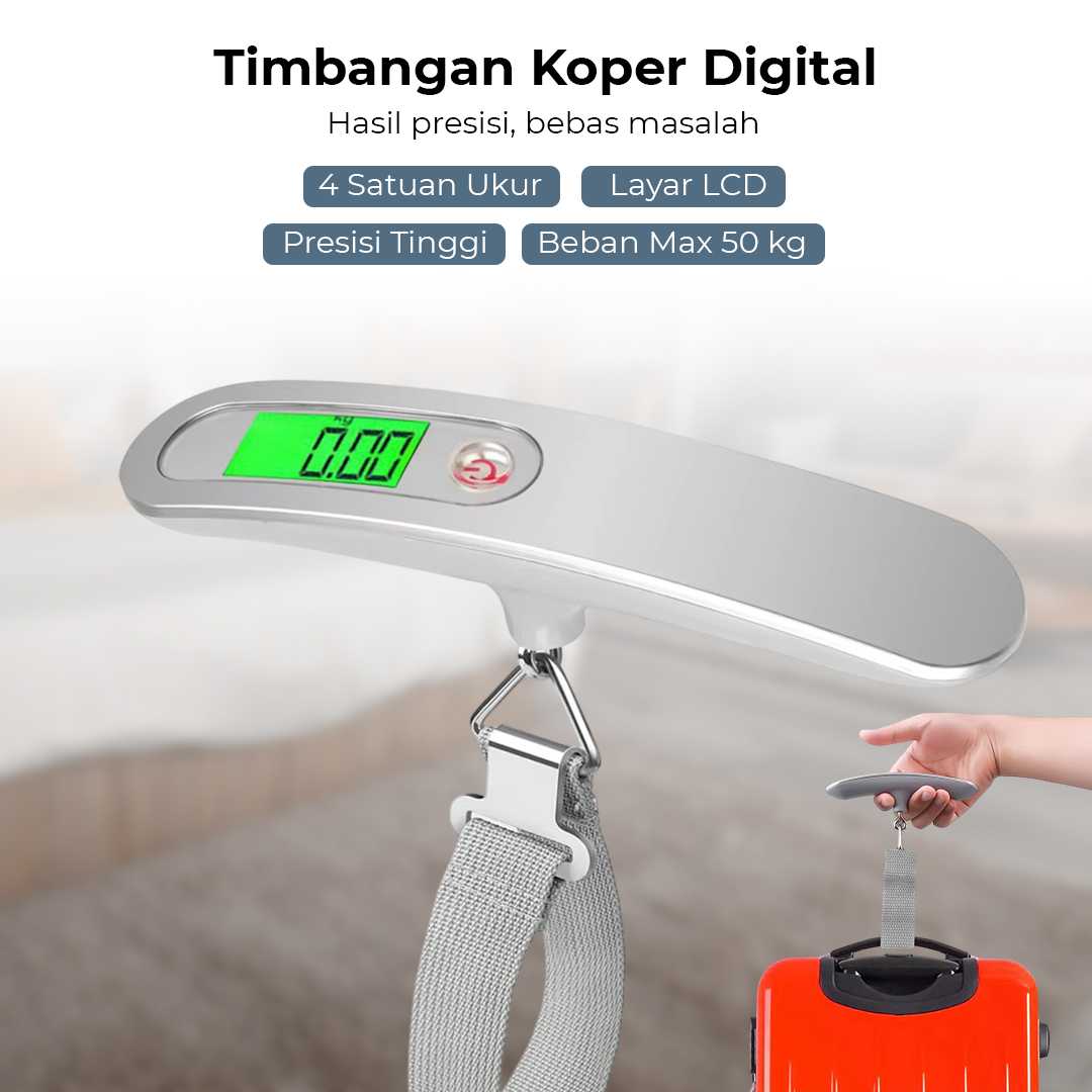 Jual KBT Timbangan Koper Tas Digital Luggage Scale 50kg | Jakmall.com