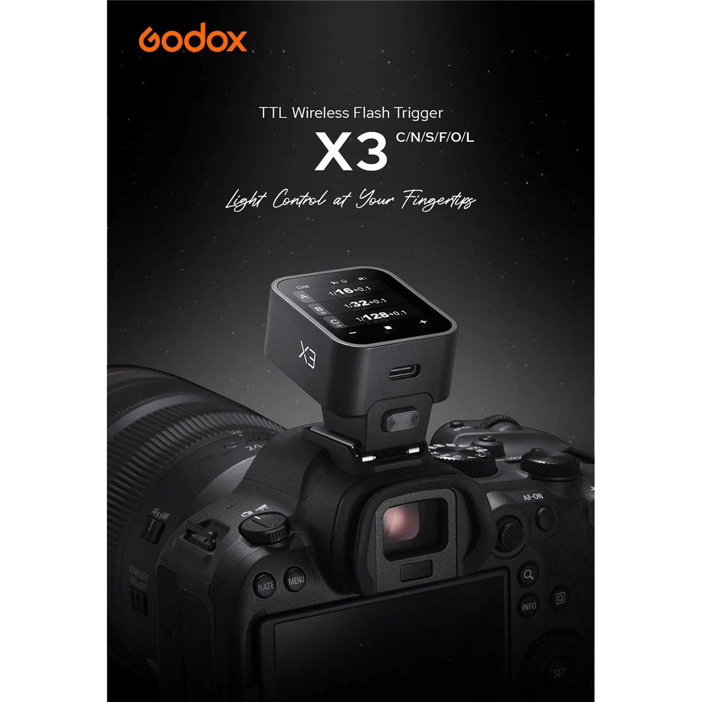 Jual Godox Wireless Flash Trigger Transmitter TTL OLED | Jakmall.com