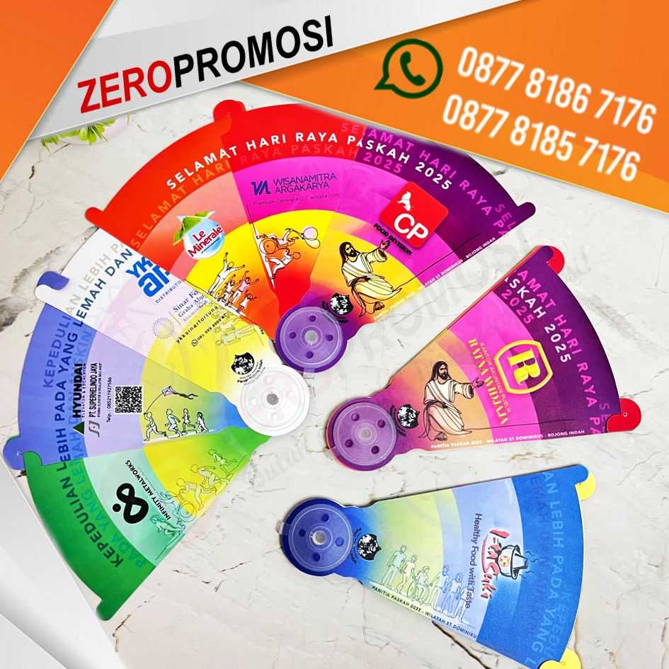 Jual Souvenir Paskah Kipas Buku PVC Custom Design | Jakmall.com