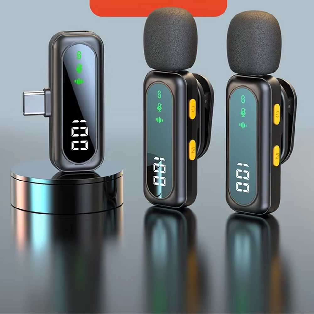 Jual GEVBAY Mikrofon Wireless Lavalier Microphone Magnetic Clip