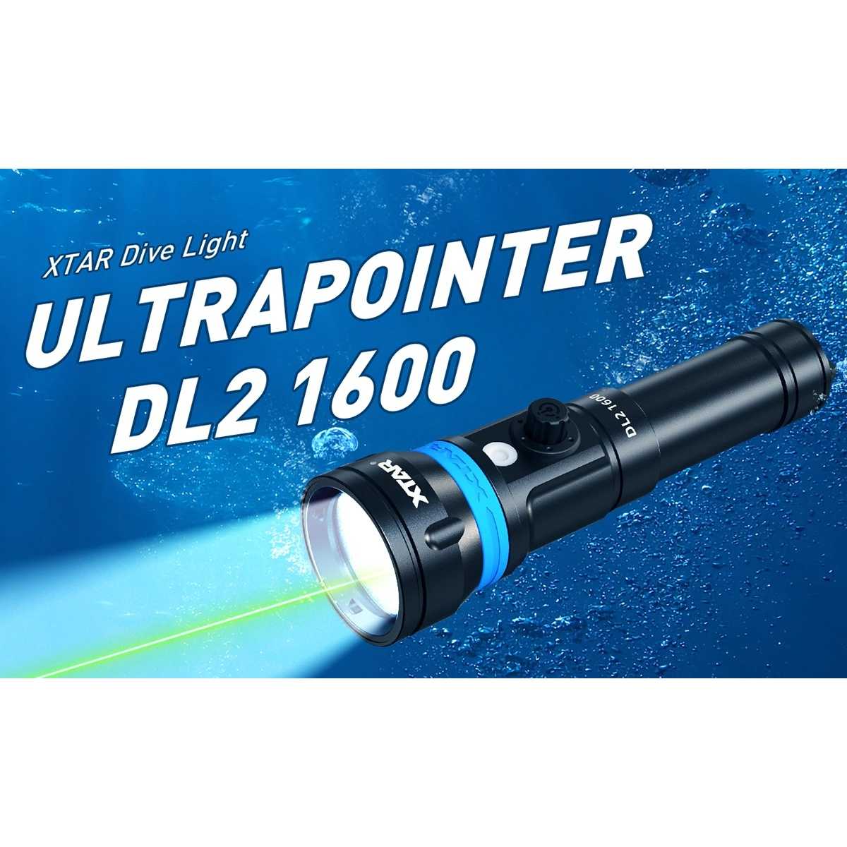 Jual XTAR Senter Diving 2in1 Laser Beam Luminus 1600 Lumens