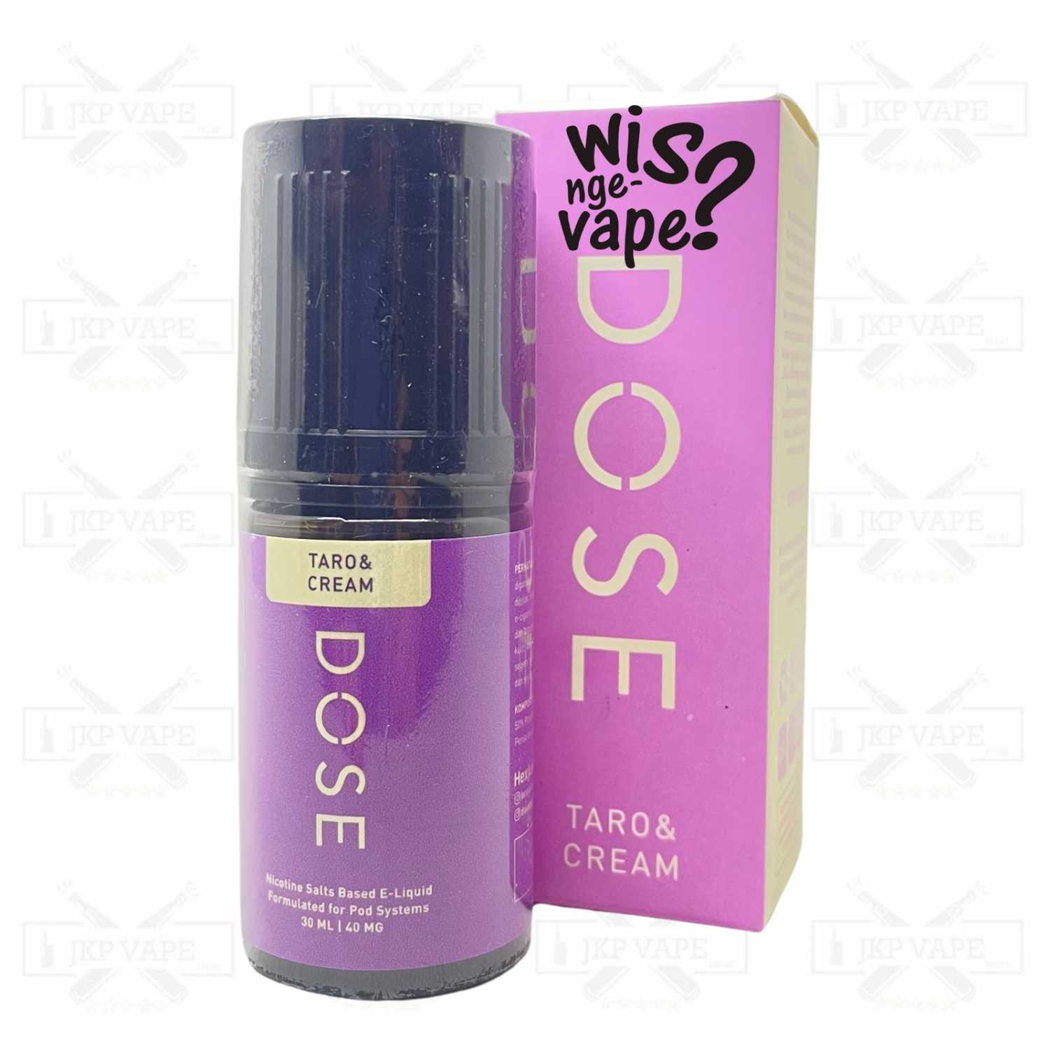 Jual Dose Taro Cream 30ml - Saltnic Liquid by HexJuice | Jakmall.com