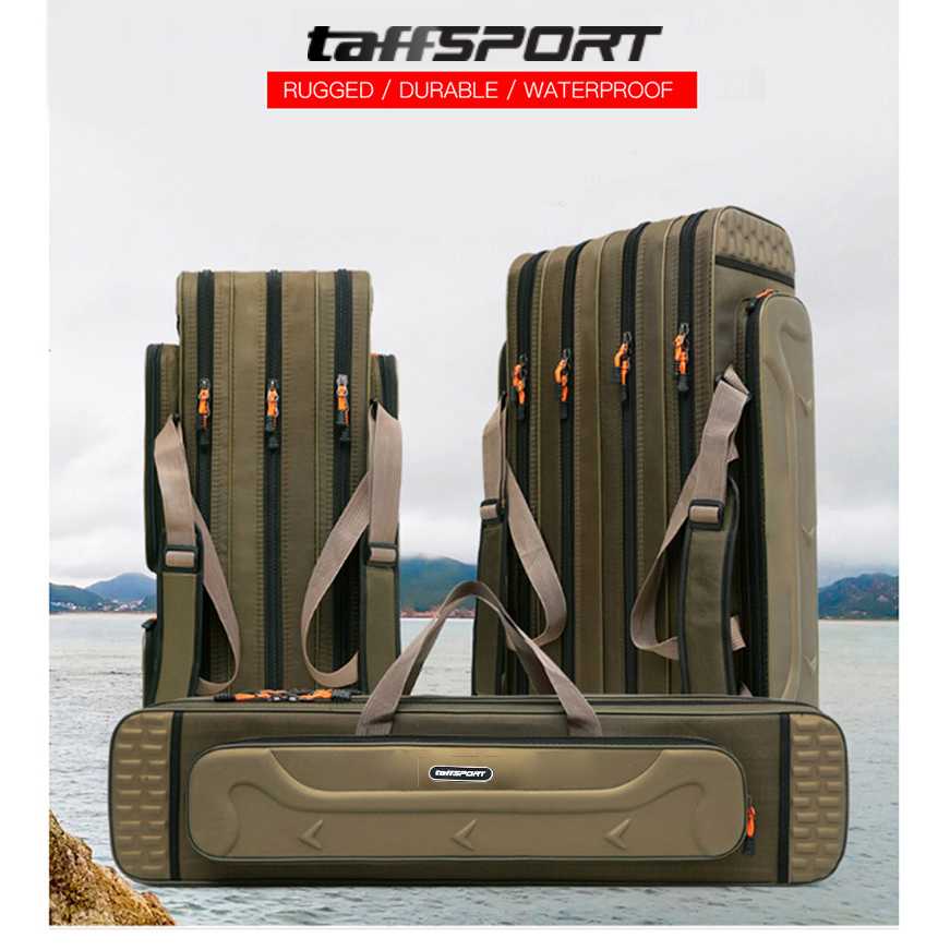 Jual TaffSPORT Multifunction Fishing Bag Tas Mancing 3 Layer