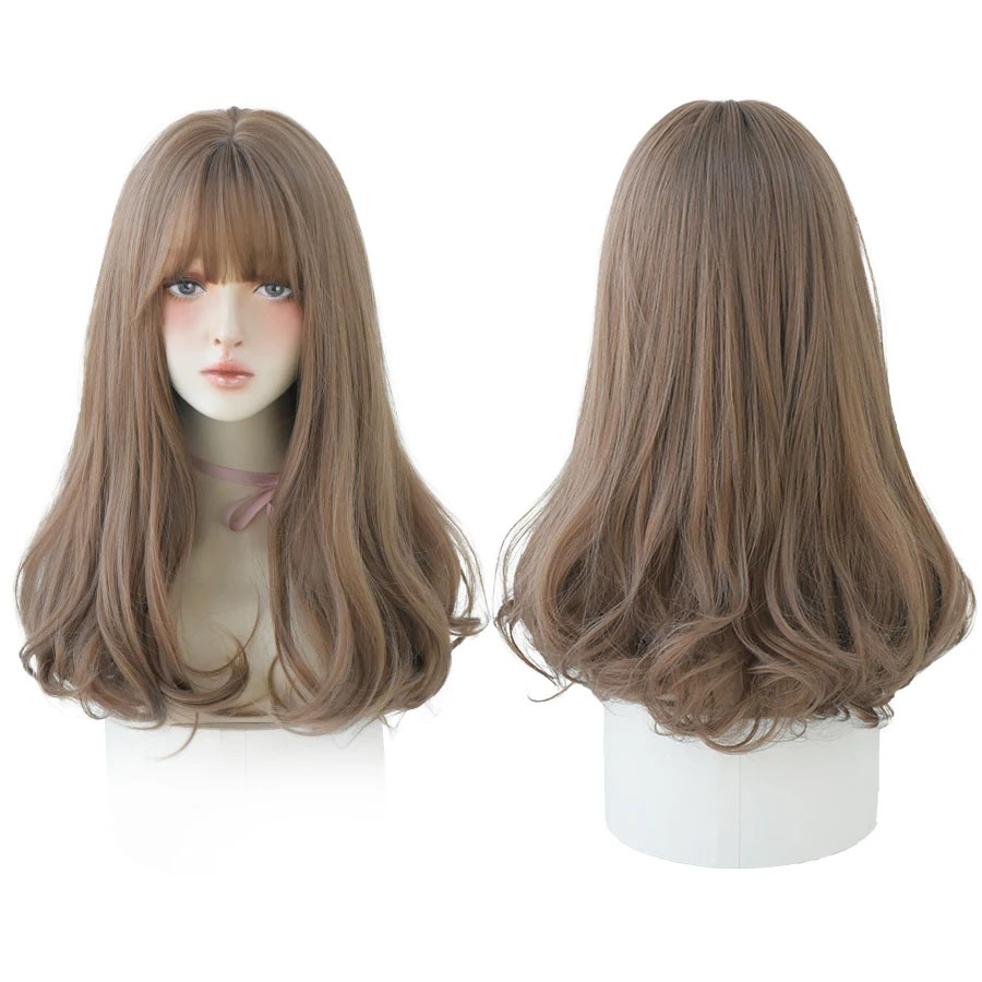 Jual Wig Rambut Palsu Model Keriting Lurus Natural 50cm WMO