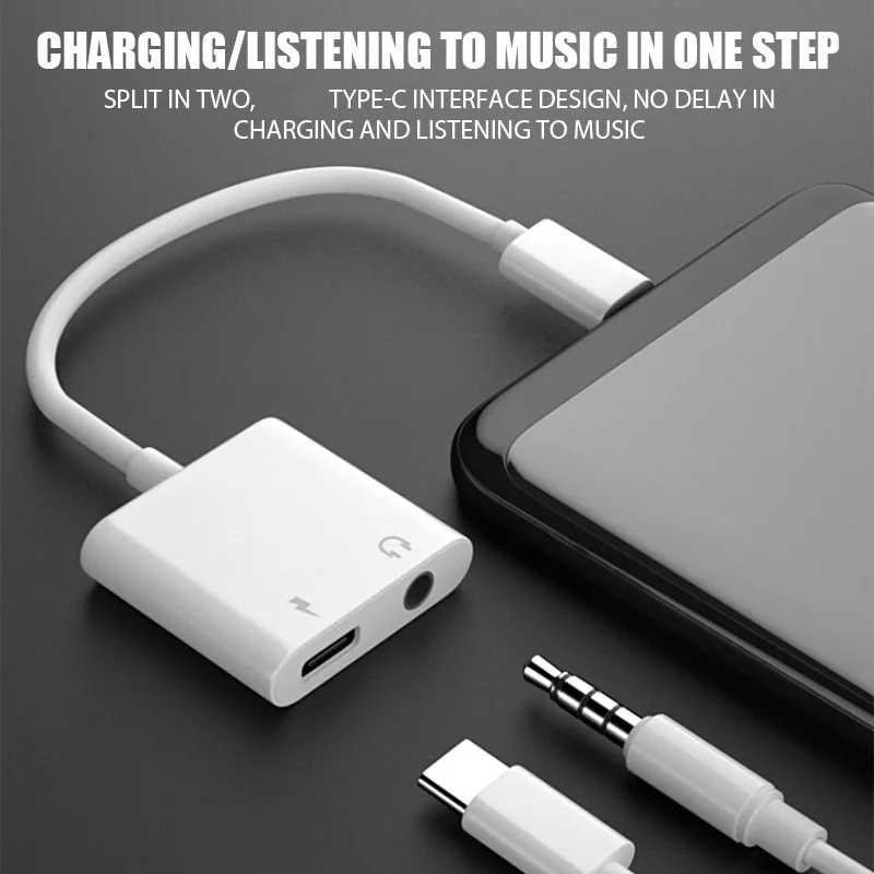 Jual OLAF Converter Audio USB Type C to Jack 3.5mm Charging