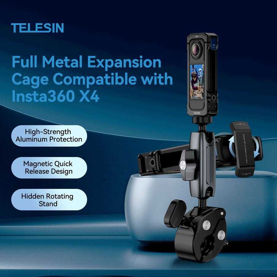 Jual TELESIN Case Pelindung Kamera Aksi Insta360 X4 Protective