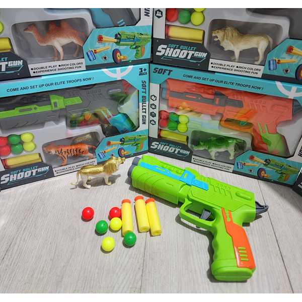 Jual MAINAN SHOOTING GUN EVA SOFT BULLET SHOOT ANIMAL | Jakmall.com