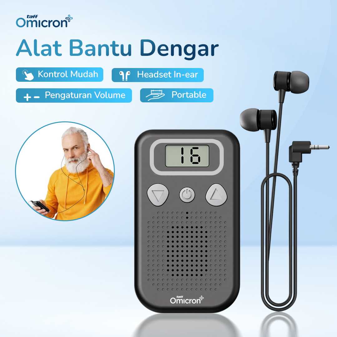 Jual TaffOmicron Alat Bantu Dengar In-ear Hearing Aid Headset