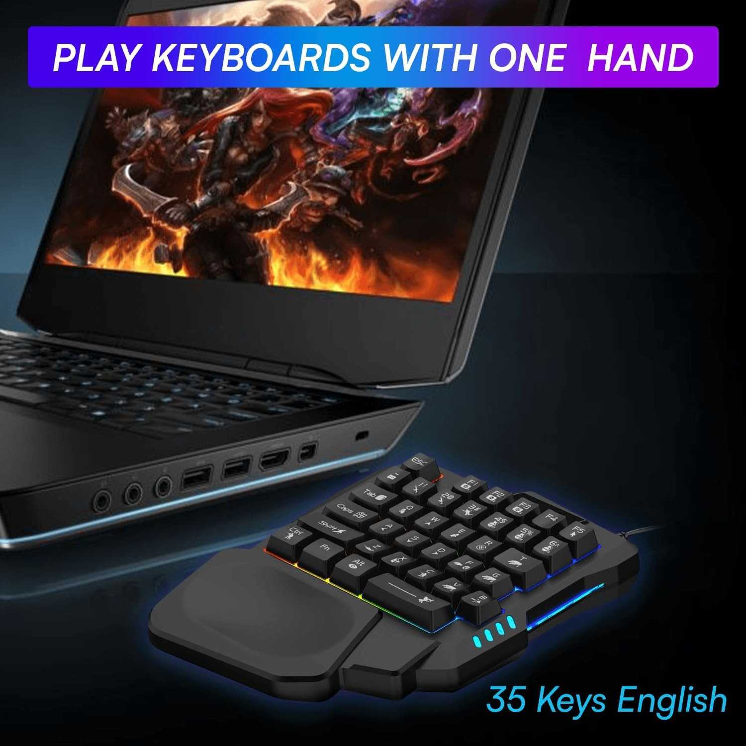 Jual SN TECHNOLOGY Mini Keyboard Gaming RGB Mechanical 35 Key