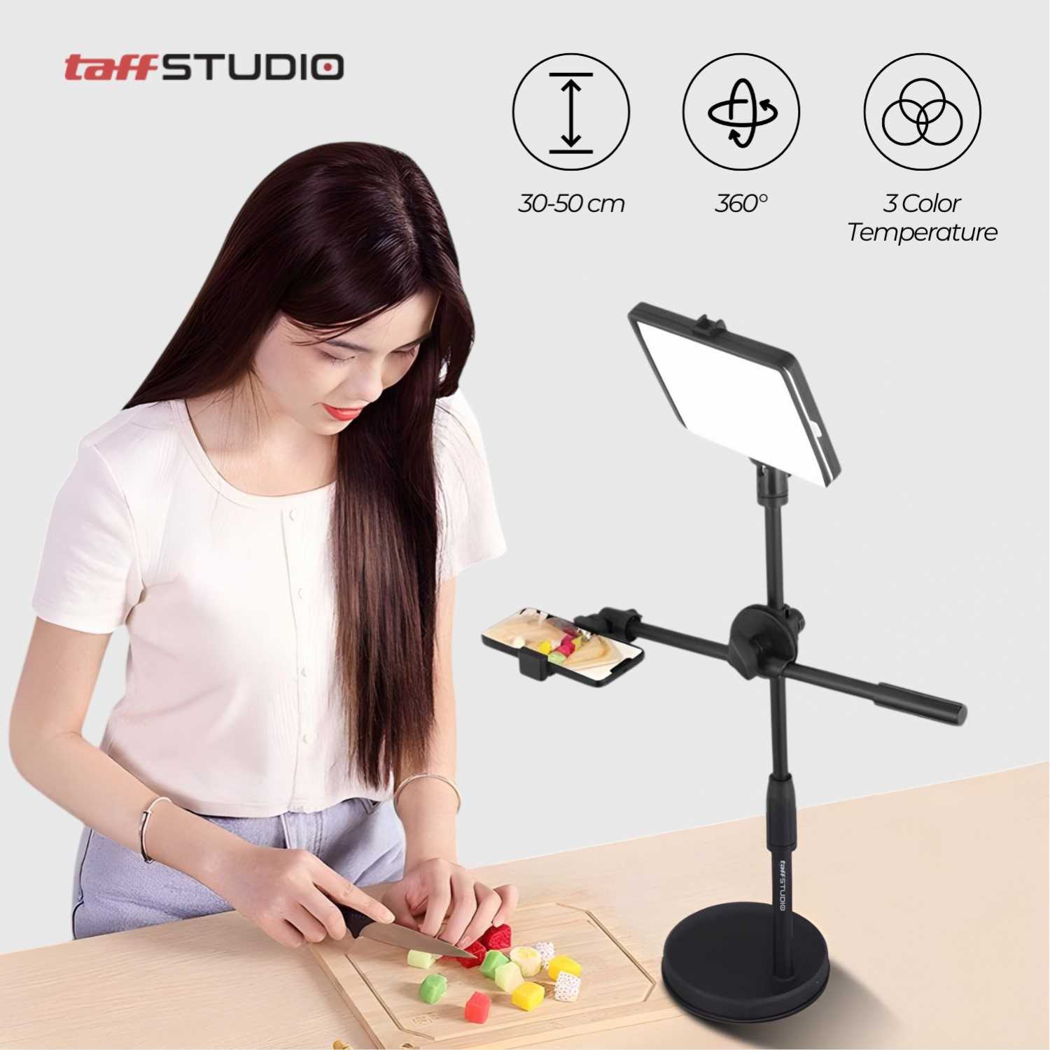 Jual TaffSTUDIO Lampu Kamera Fill Light Phone Holder Overhead