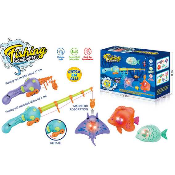 Jual MAINAN PANCINGAN IKAN MAGNET FISHING GAME IKAN LAMPU