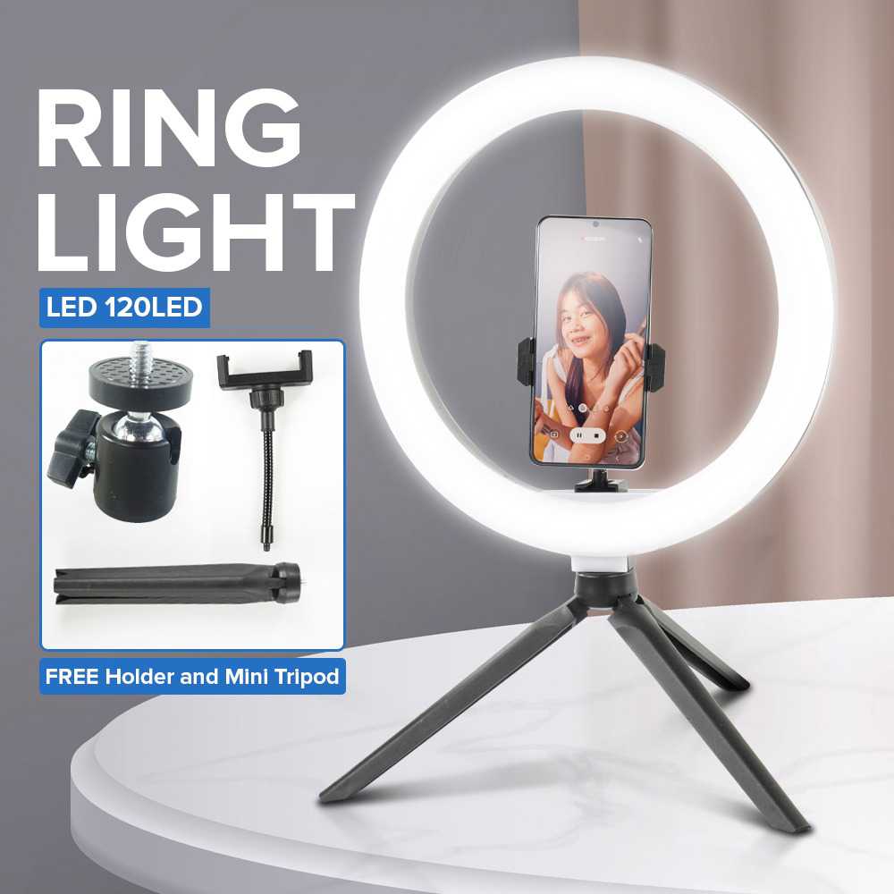 Jual Lacyfans Lampu Ring Light LED 3in1 Color Tripod Holder