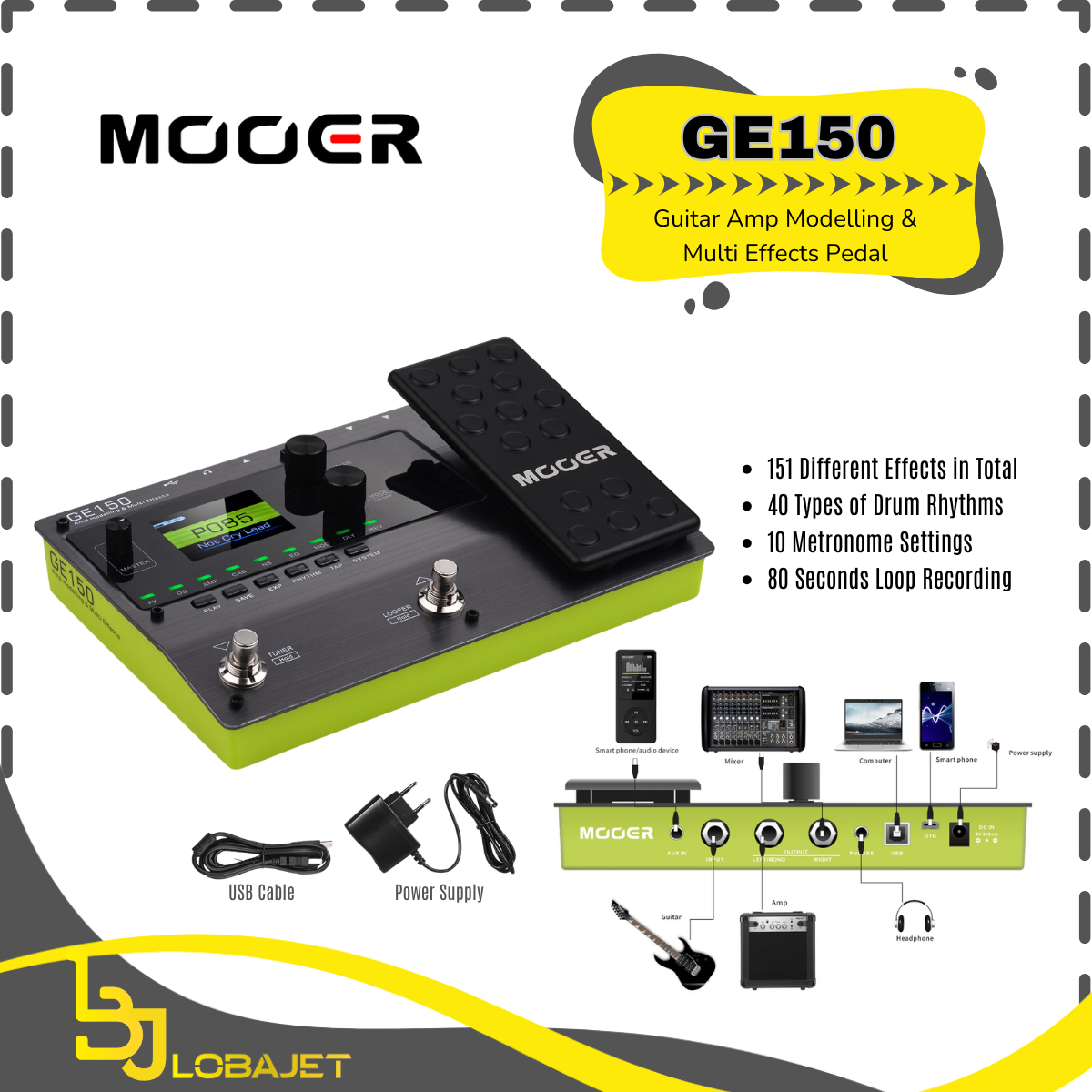 Jual MOOER GE150 - Guitar Amp Modelling & Multi Effects Pedal