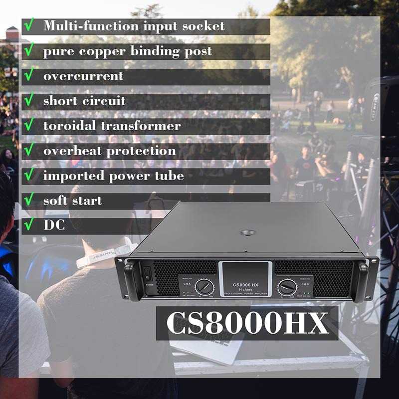 Jual SHUOYI Power Amplifier Professional 2 Channels 1800W KTV