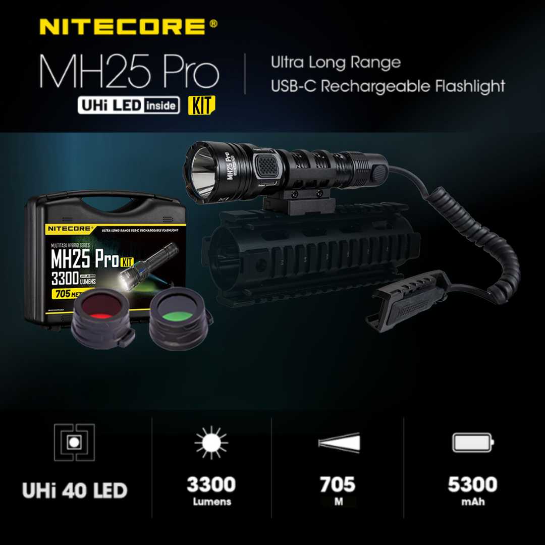 Jual NITECORE Senter LED Flashlight Tactical NiteLab UHi 40 3300