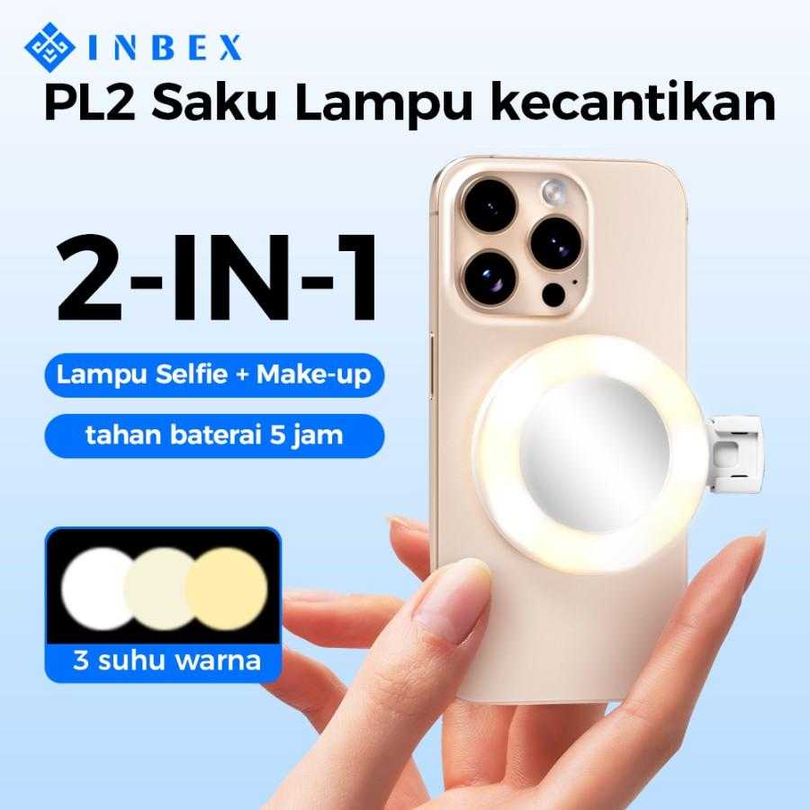 Jual INBEX PL2 Pocket Ring Light 2in1 Mini Portable Selfie LED