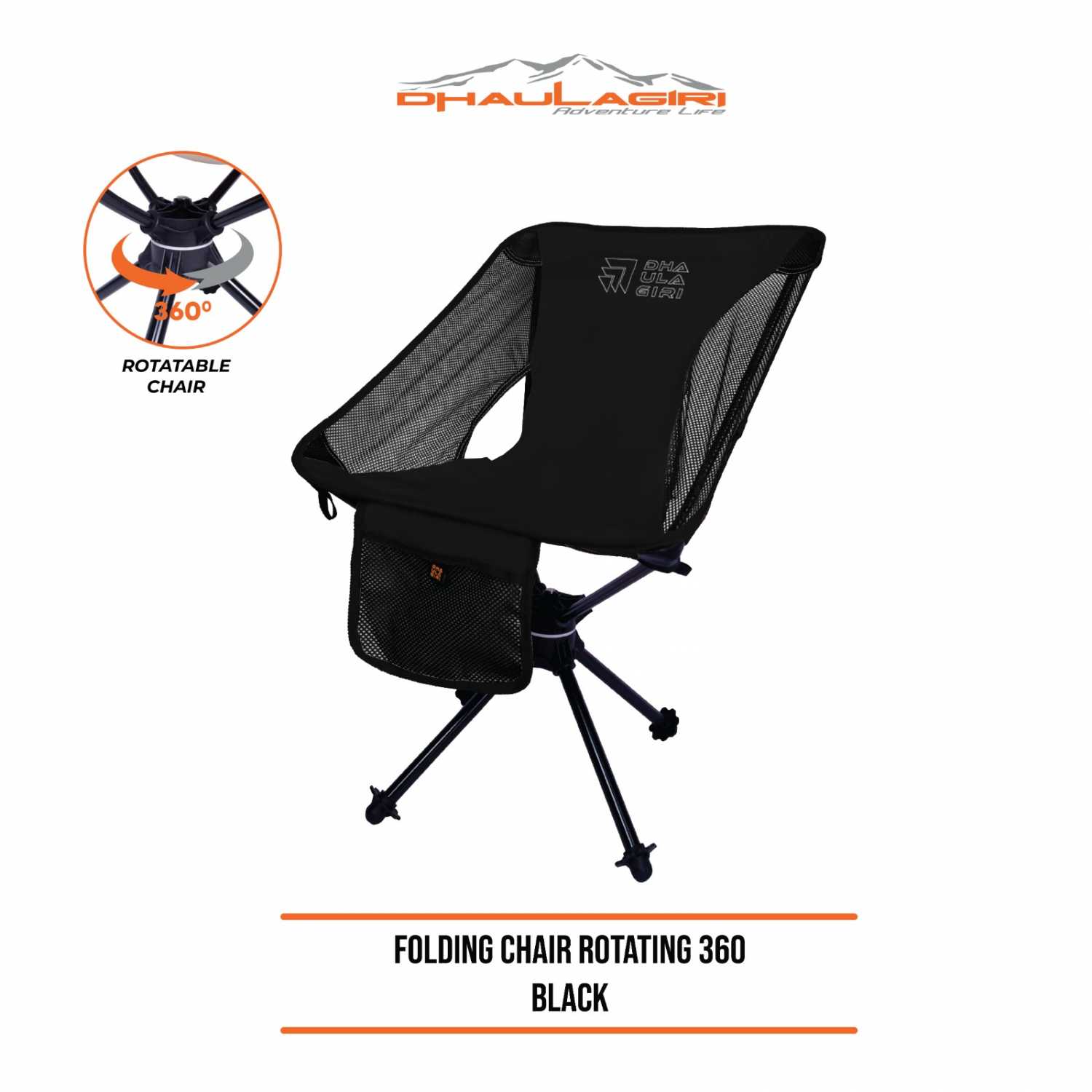 Jual Dhaulagiri Folding Chair Rotating 360 / Kursi Lipat Putar