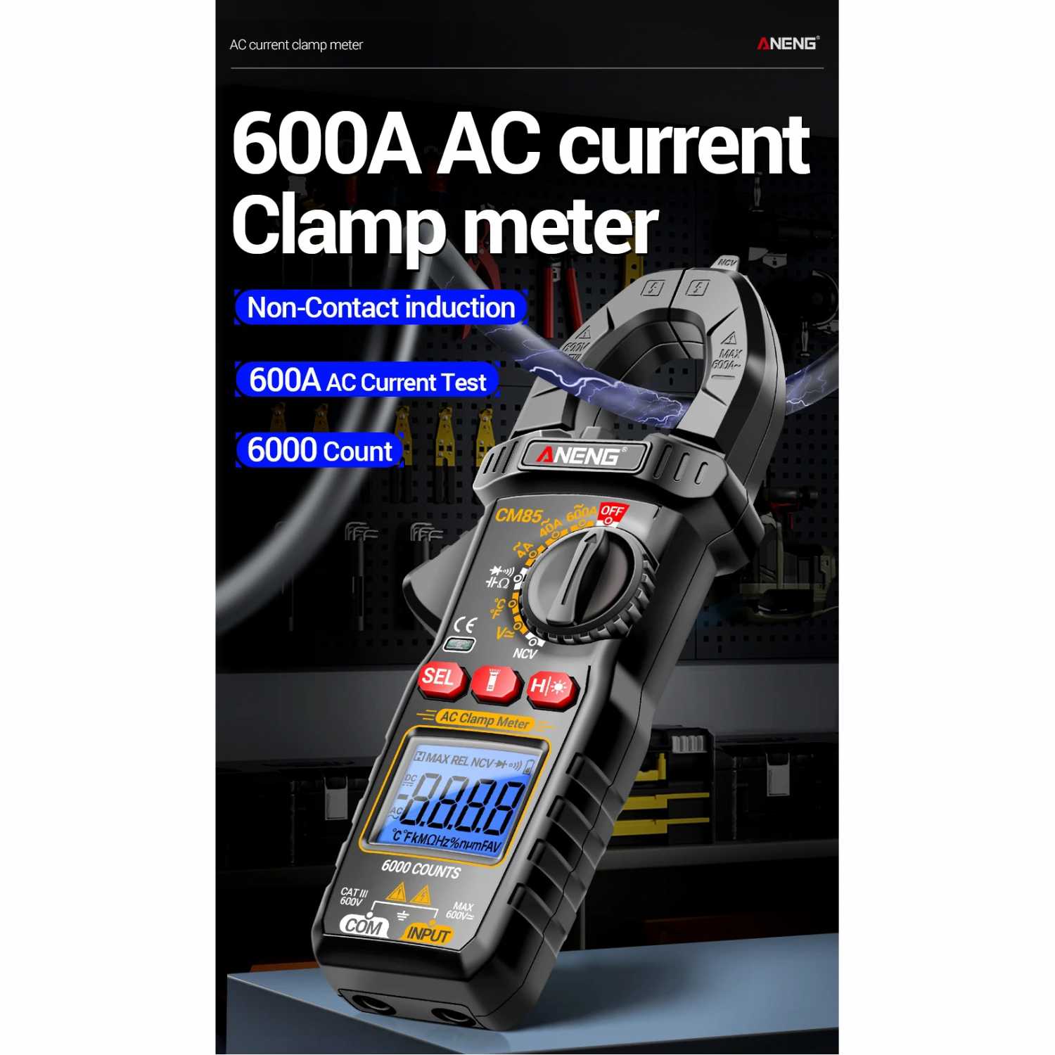 Jual ANENG Digital Multimeter Tang Ampere Voltage NCV Tester