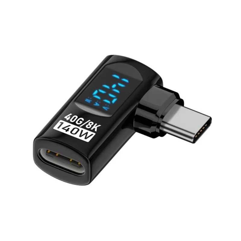 Jual SHANWA OTG USB Type C 4.0 Female to Male Adaptor LED 40Gbps