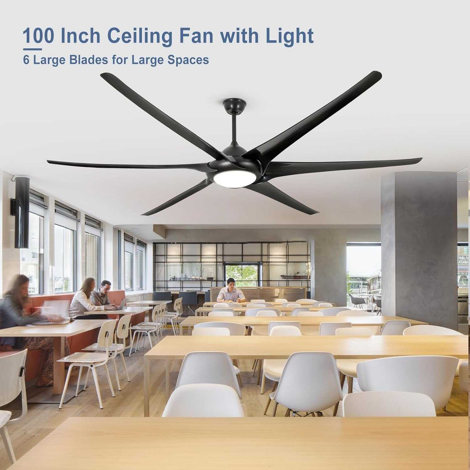 Jual SOVE Kipas Angin Gantung Lampu LED Tri Color 100 Inch with