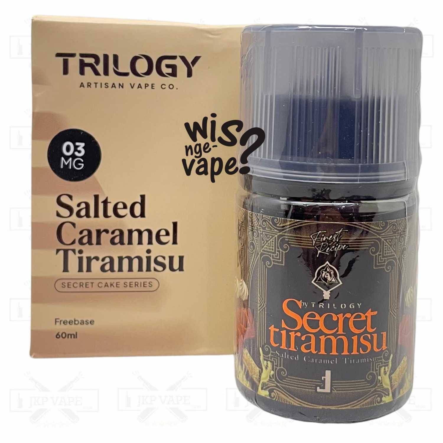 Jual Secret Tiramisu 60ml - Salted Caramel Liquid By Trilogy X