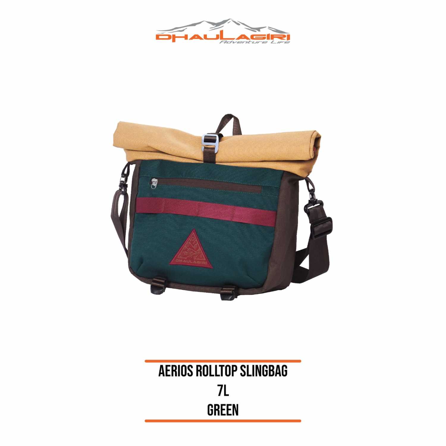 Jual Dhaulagiri Aerios Rolltop Slingbag 7L / Tas Selempang