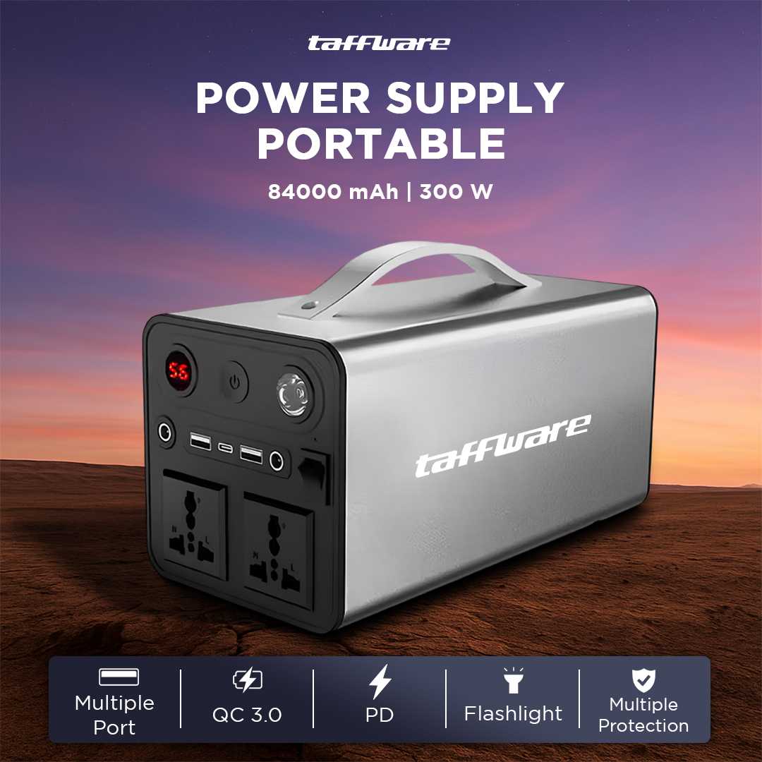 Jual Taffware Power Supply Station Generator Portable 84000mAh