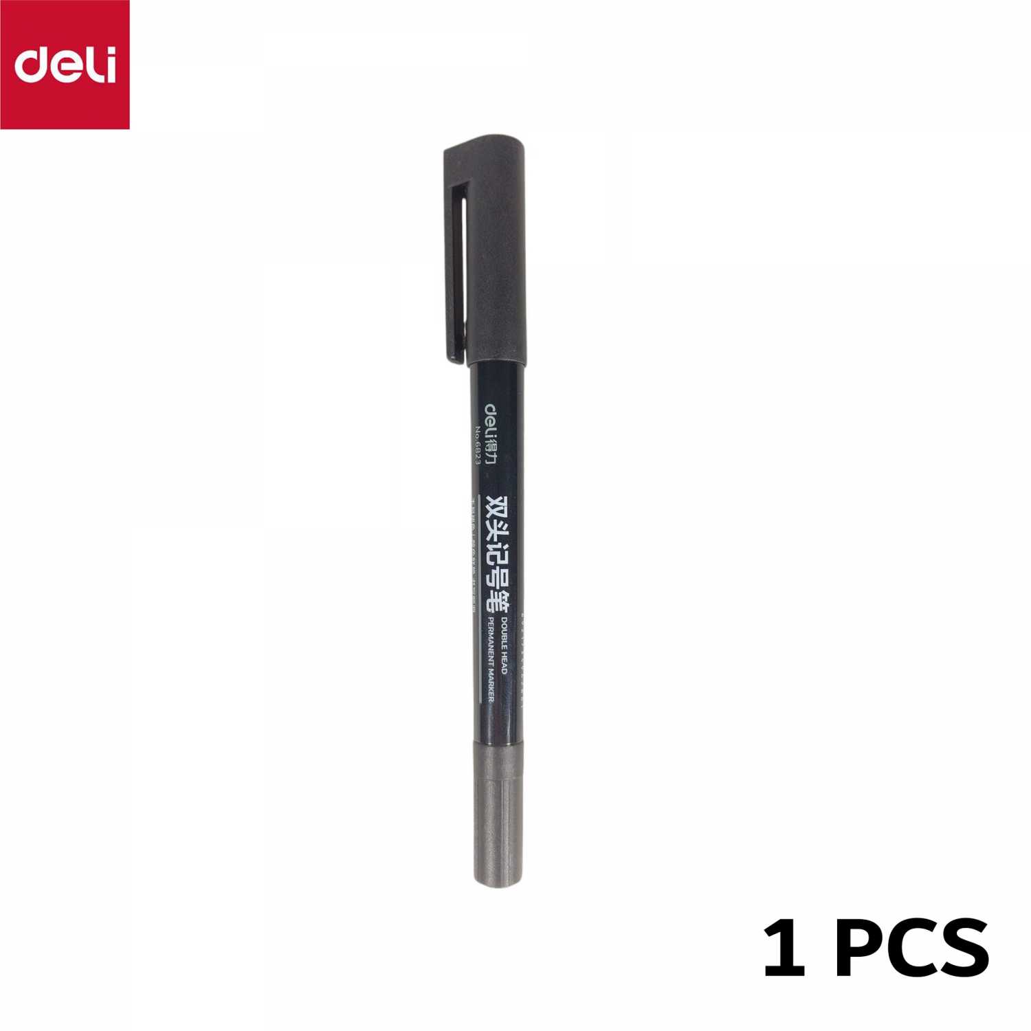 Jual Deli Pena Pulpen permanen waterproof 2 kepala berbeda warna