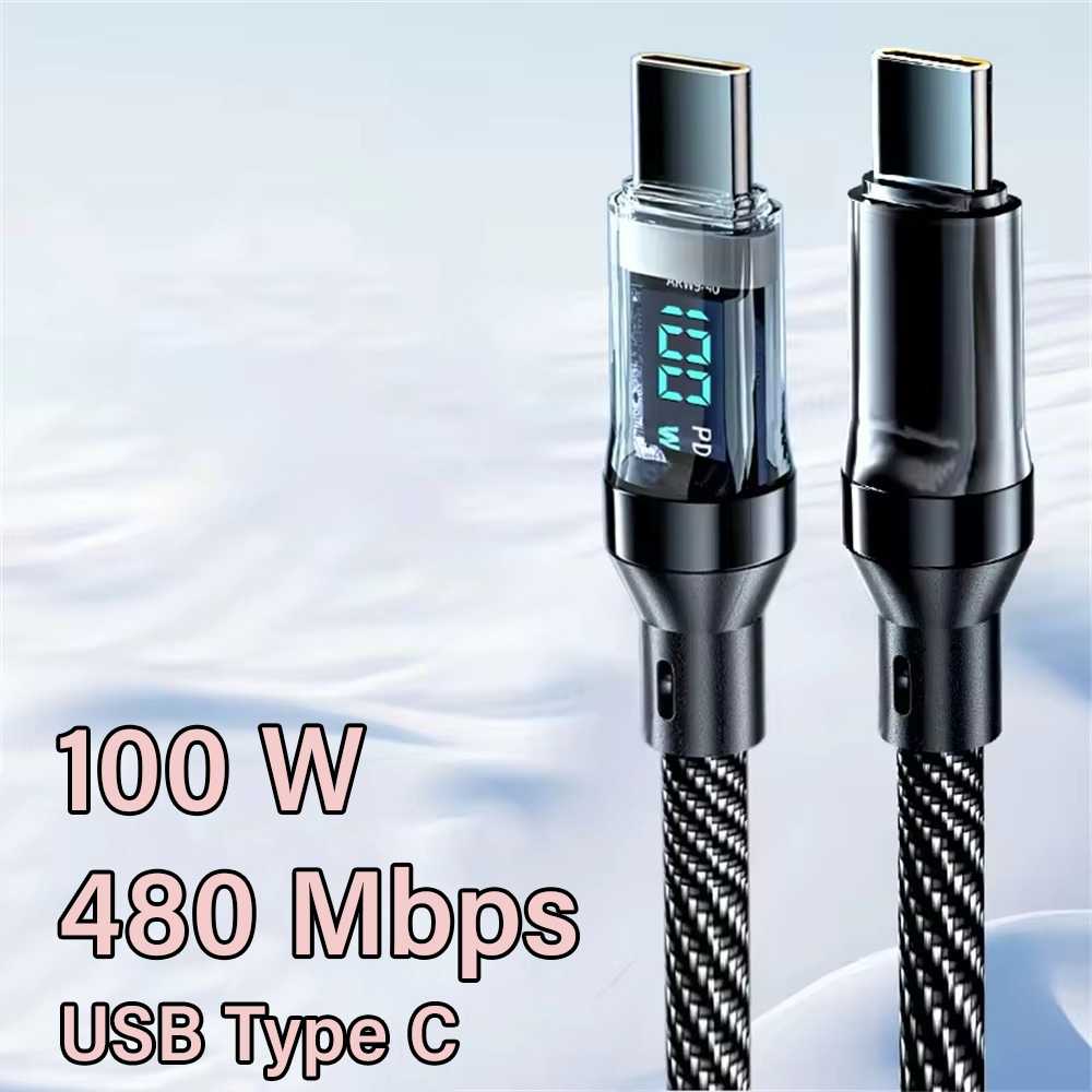 Jual NNBILI Kabel Data USB Type C to Type C Fast Charging LED