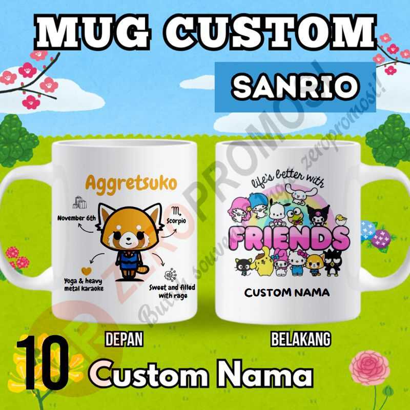 Jual Mug Sanrio Custom Cetak Nama | Jakmall.com