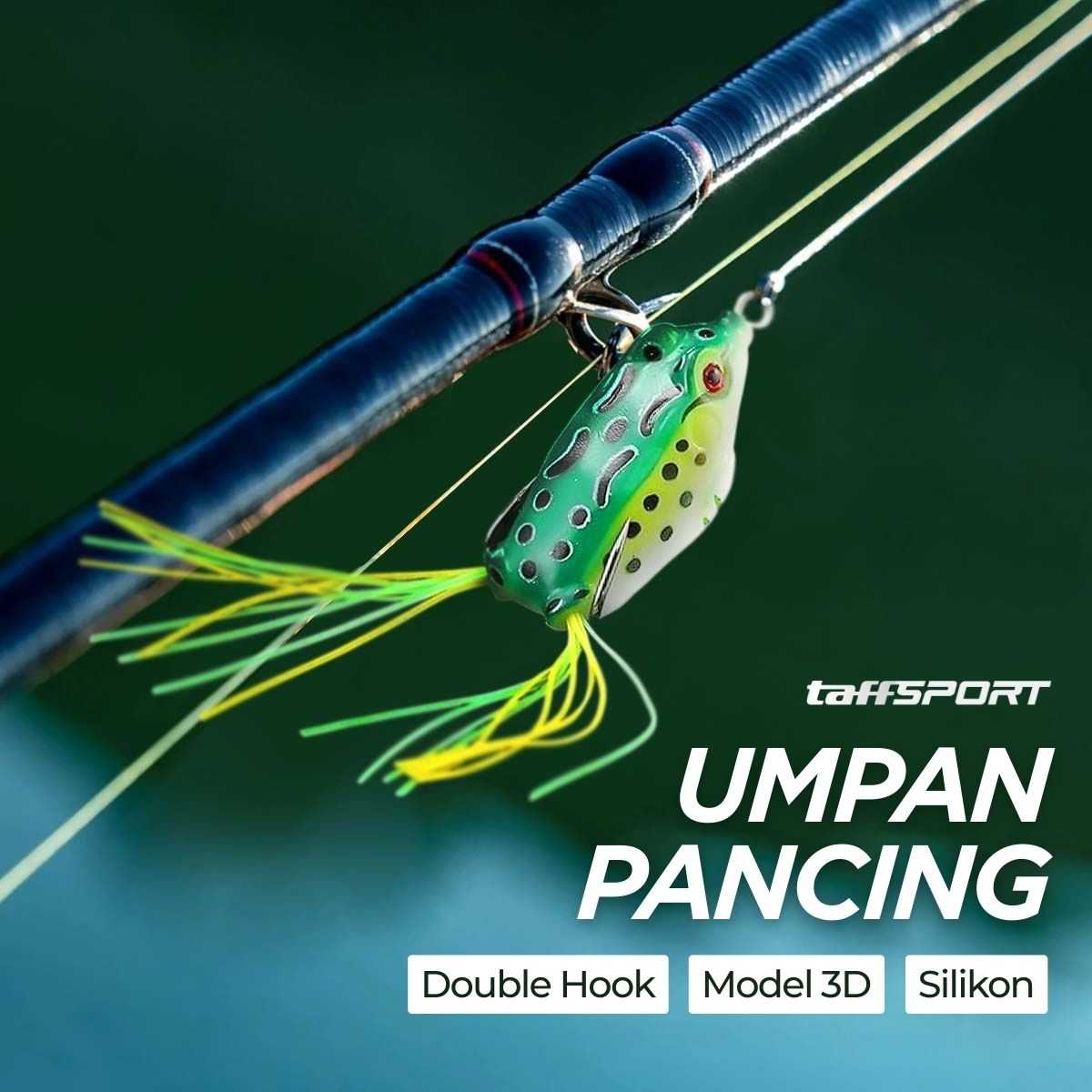 Jual TaffSPORT Umpan Pancing Kodok Silikon Frog Lure Soft Tube