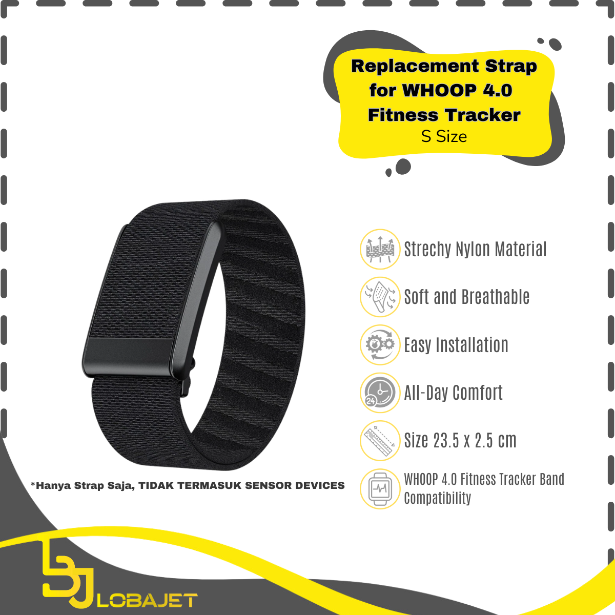 Jual Replacement Strap for WHOOP 4.0 Fitness Tracker - S Size