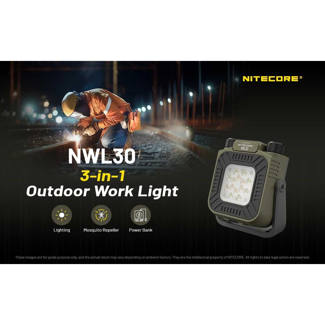 Jual NITECORE Outdoor Work Light Mosquito Repel Power Bank 3000