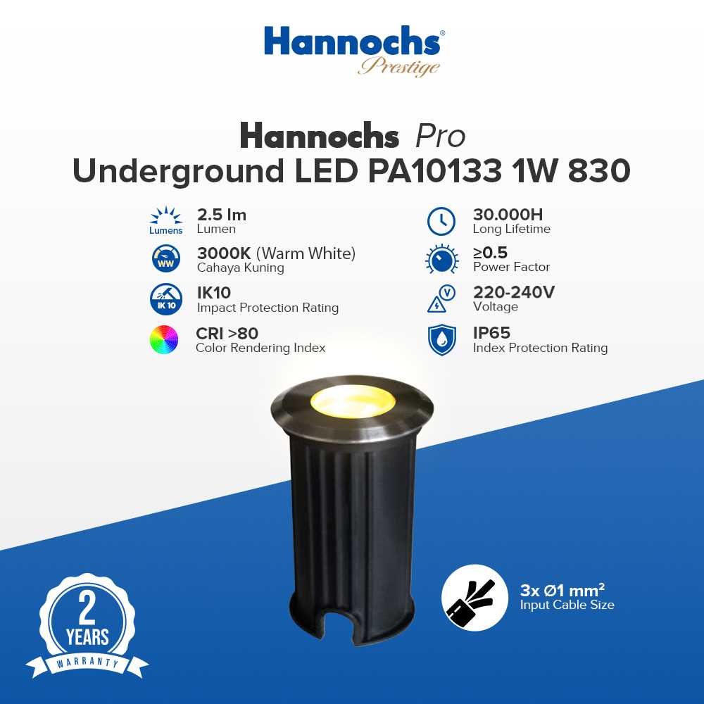 Jual Hannochs Lampu LED Lantai Tanam Underground LED PA10133 Pro