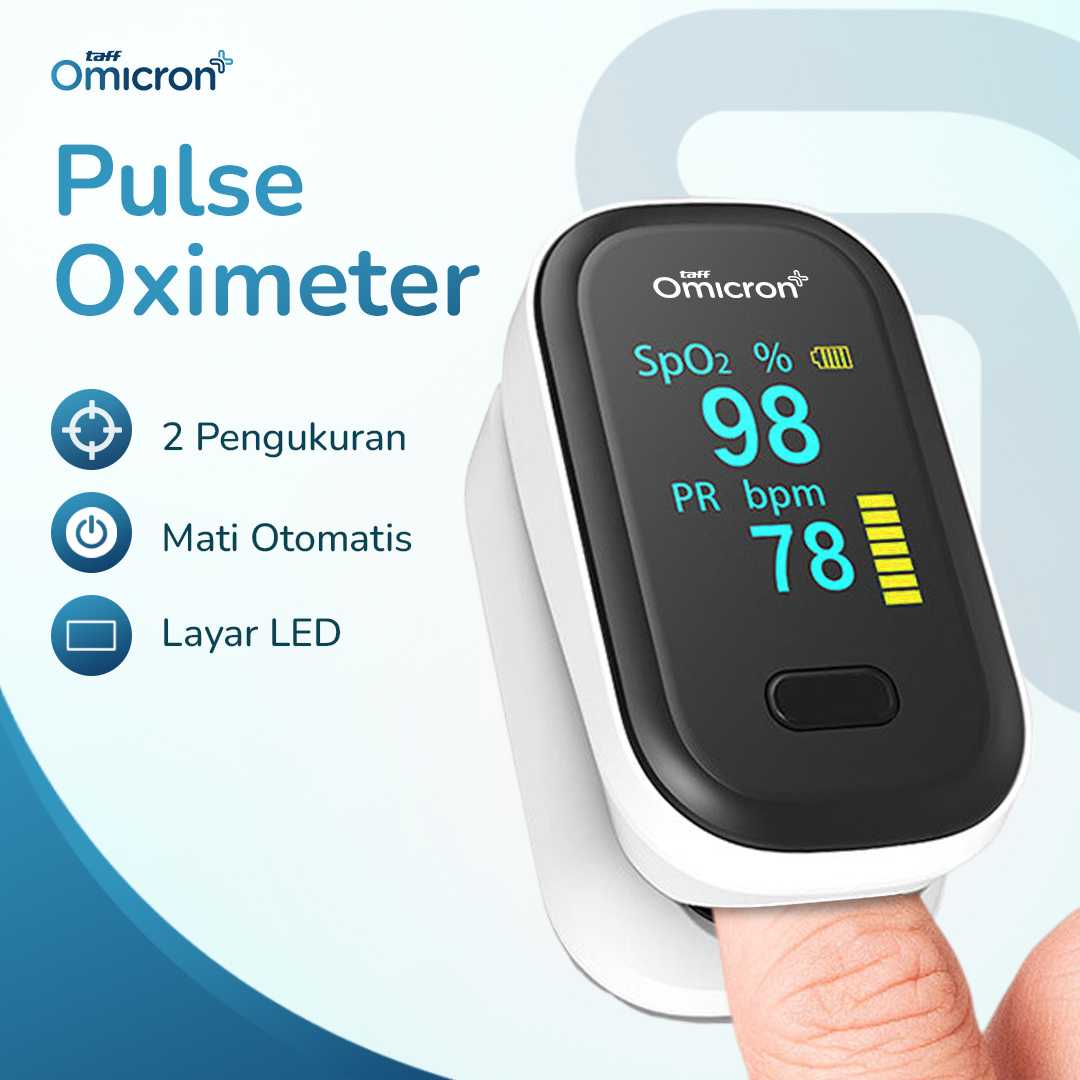 Jual TaffOmicron Fingertip Pulse Oximeter Alat Ukur Saturasi