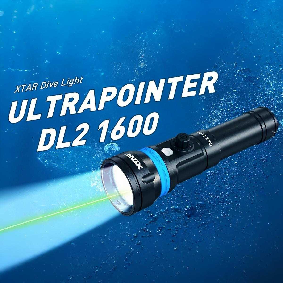 Jual XTAR Senter Selam Diving SST-40 P2 2in1 Laser Beam 1600
