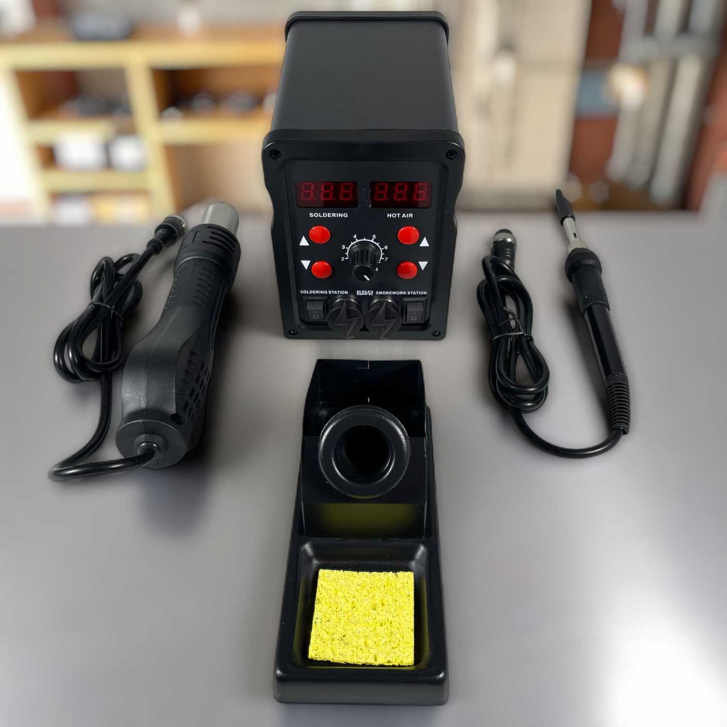 Jual SOUTES Soldering Station 2in1 Solder 80W with Hot Air Heat