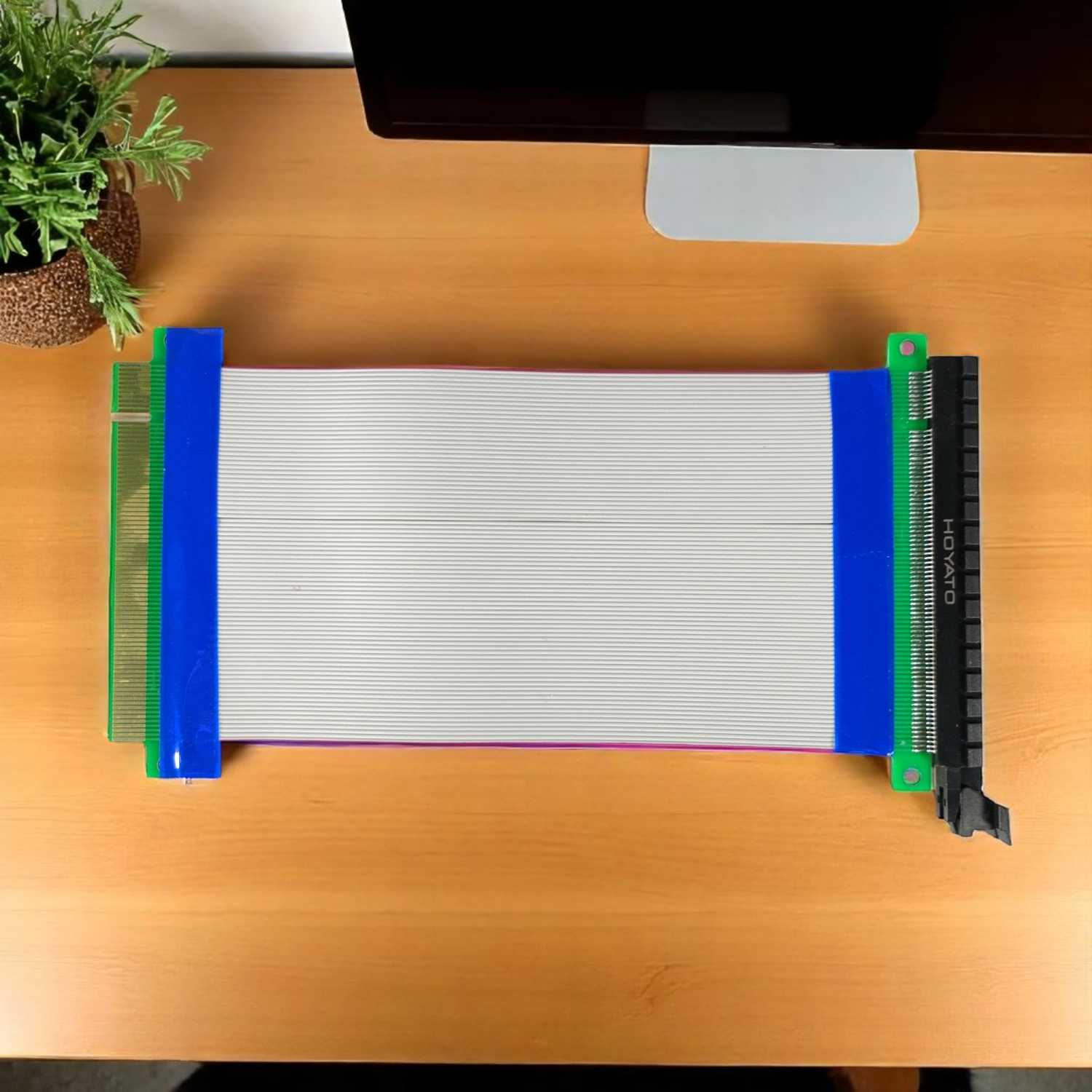 Jual HOYATO PCI-e 16X Riser Card Flex Flexible Ribbon Extender