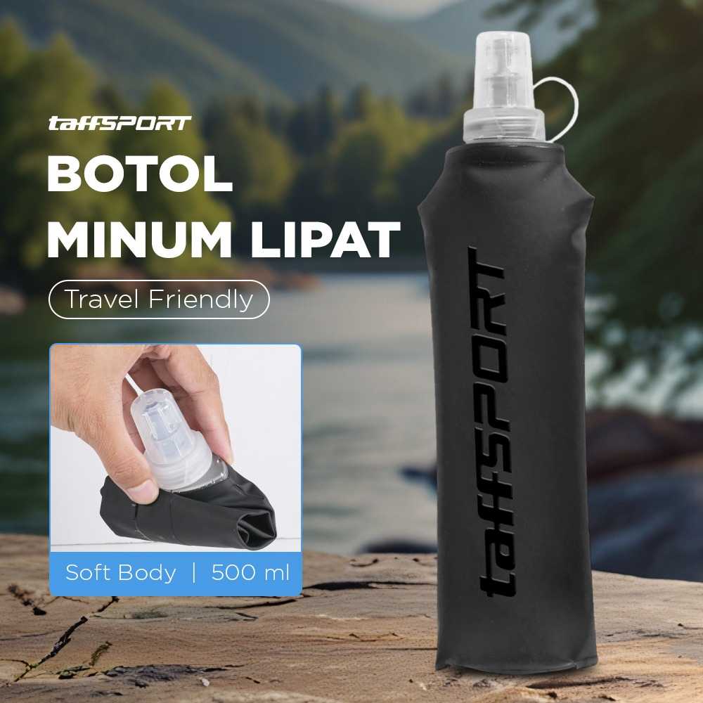 Jual TaffSPORT Botol Minum Lipat Soft Flask Running Water Bottle
