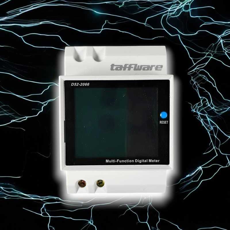 Jual Taffware Meteran Listrik Digital Display Din Rail Single