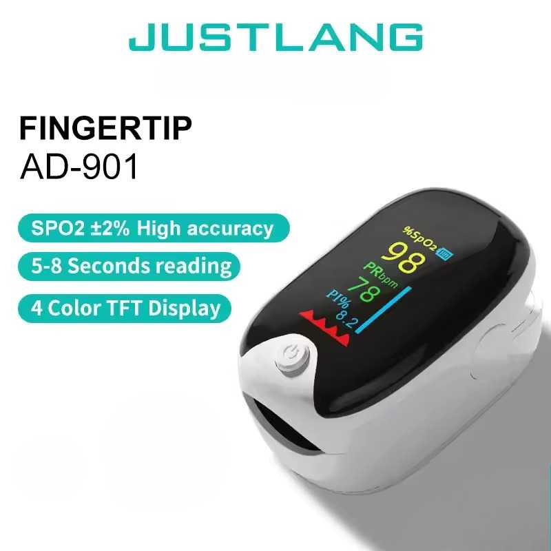Jual JustLang Fingertip Pulse Oximeter Alat Ukur Saturasi
