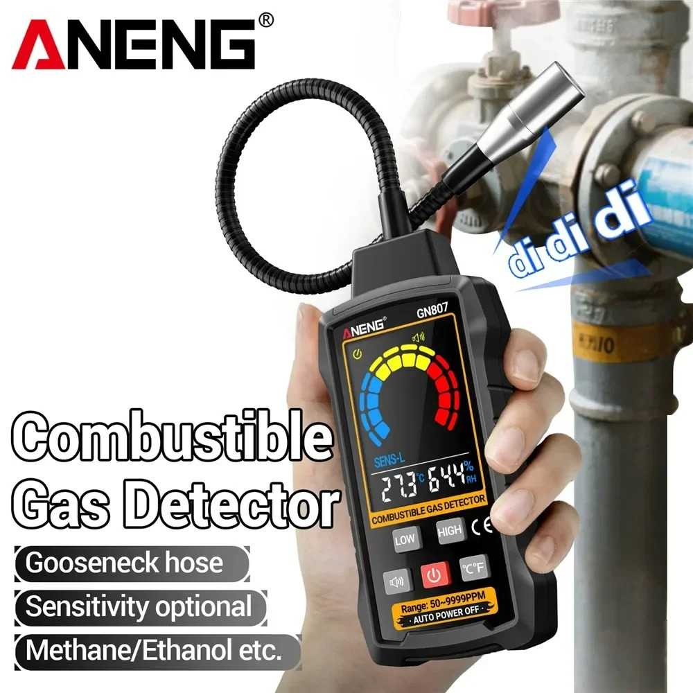 Jual Aneng Alat Deteksi Gas Bocor Leak Combustible Detector LCD