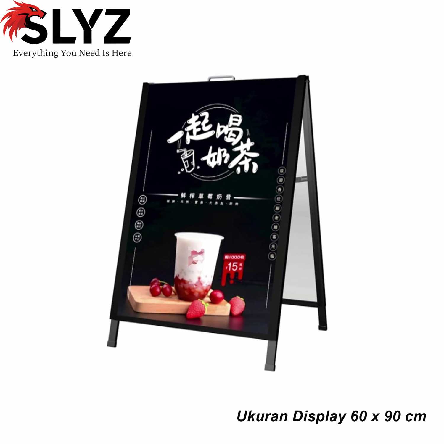 Jual Slyz Papan Display Banner Iklan Foldable Poster Board Stand