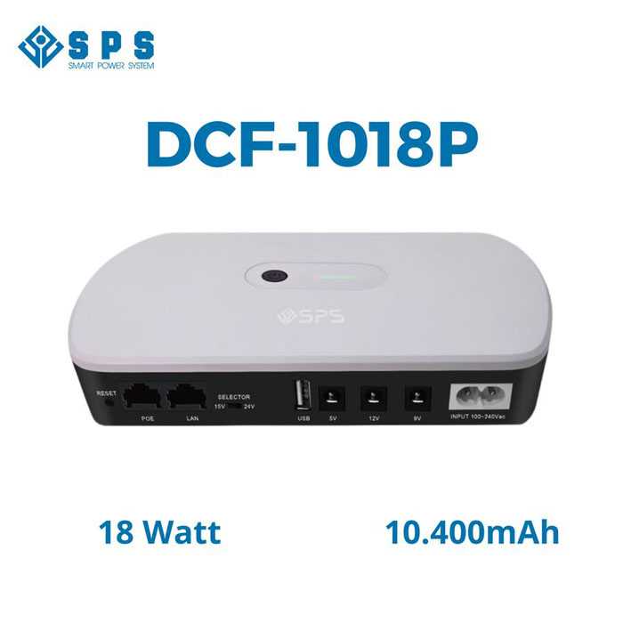Jual SPS DCF-1018P UPS DC POE 18W Portable Power Bank 2A Lithium