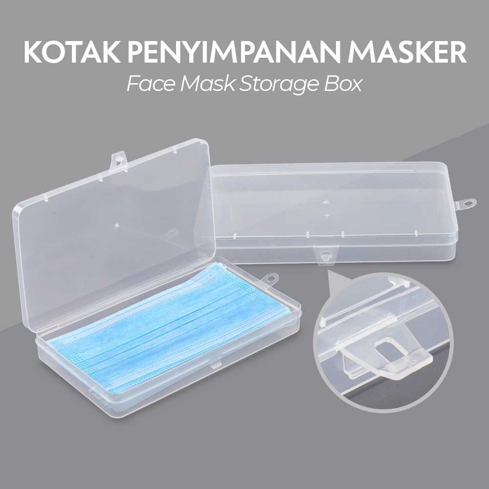 Jual Kotak Tempat Simpan Masker Wajah Kotak Plastik Travelling