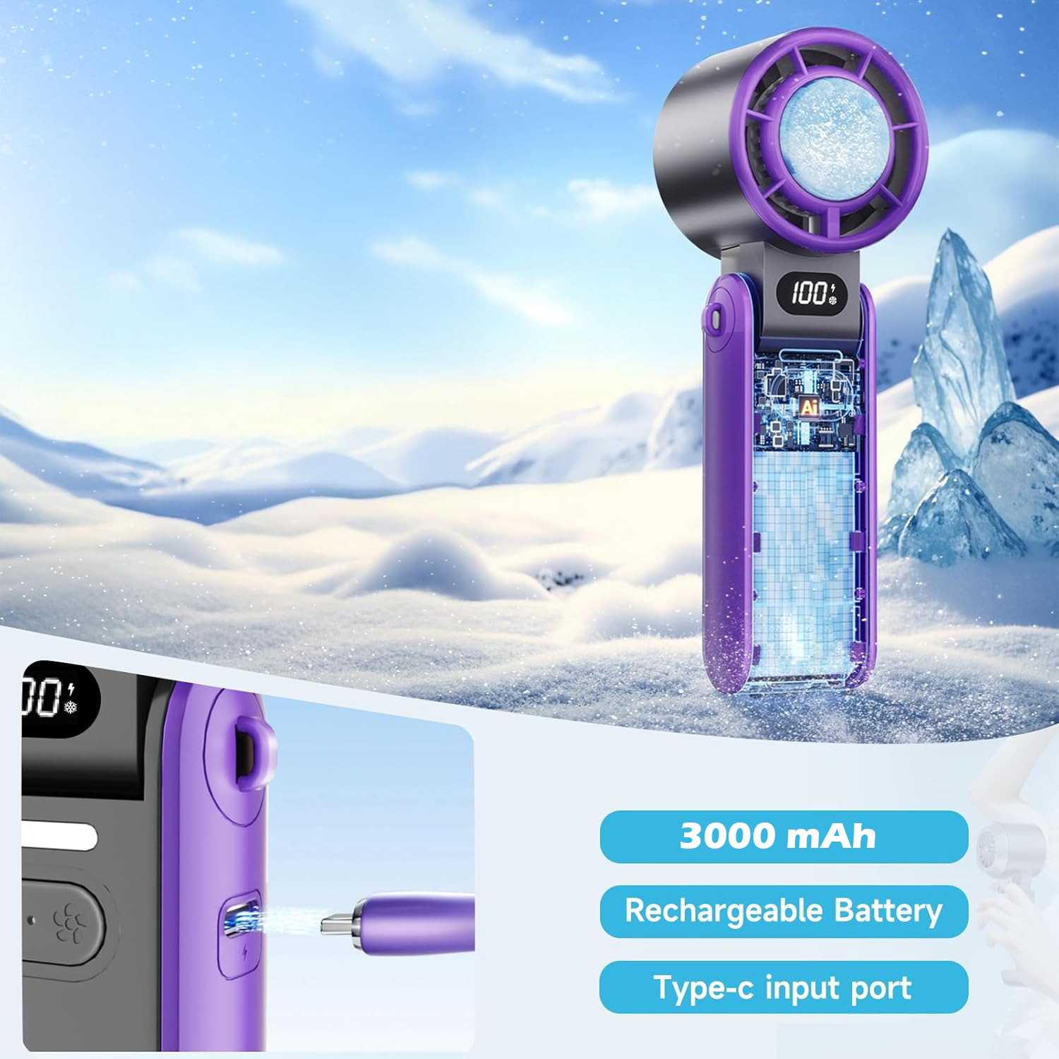 Jual OSBORN Kipas Mini Lipat Portable Handheld Folding Fan