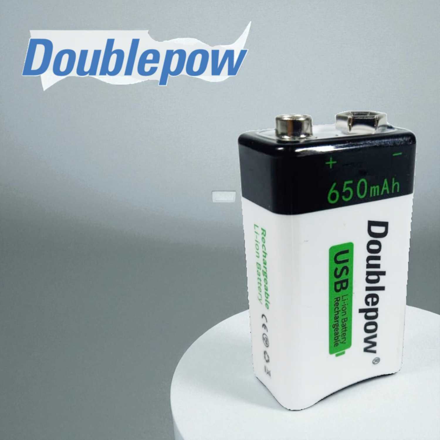 Jual Doublepow Baterai Rechargeable 9V Li-Ion 650mAh 1 PCS